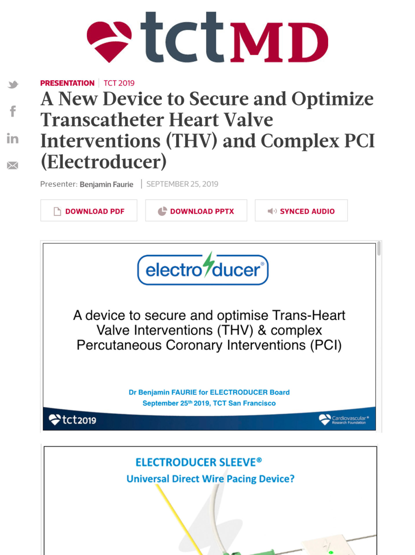 Discover the DWP technique : Direct Wire Pacing Technique
